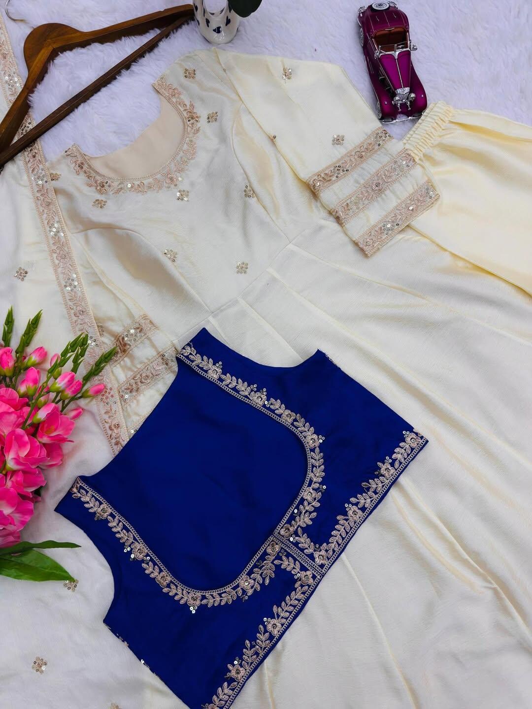 Hand-embroidered Viscous Salwar Kameez | Designer Wedding Suit | Ready ...