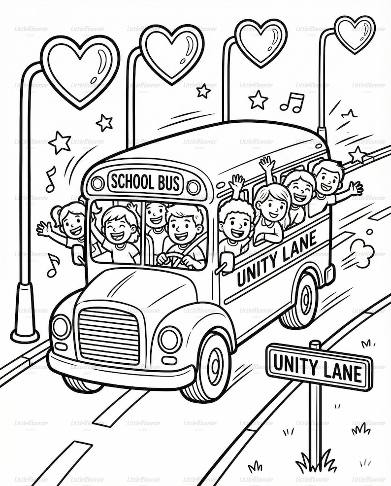 MLK Day Coloring Pages, Peace and Unity (digital Download) - Etsy