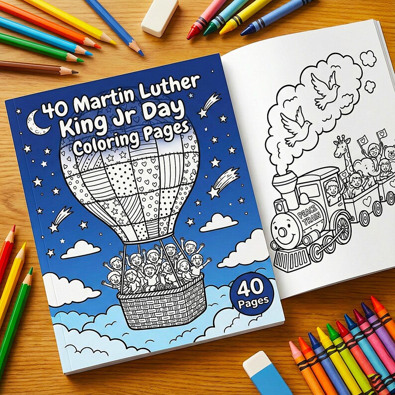 MLK Day Coloring Pages, Peace and Unity (digital Download) - Etsy
