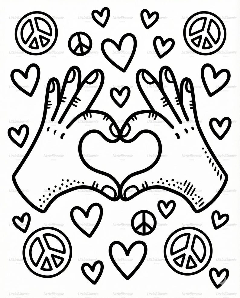 MLK Day Coloring Pages, Peace and Unity (digital Download) - Etsy