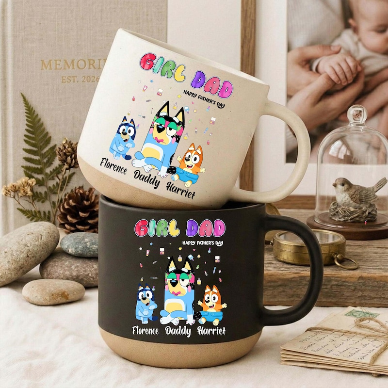 Cartoon Girl With Coffee - Etsy