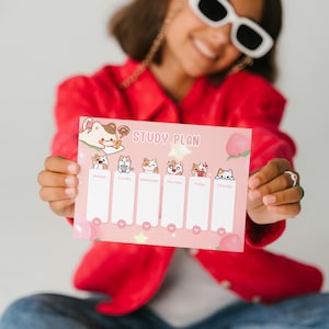 Kawaii Weekly Planner | Cute Kids' Timetable (printable PDF) - Etsy