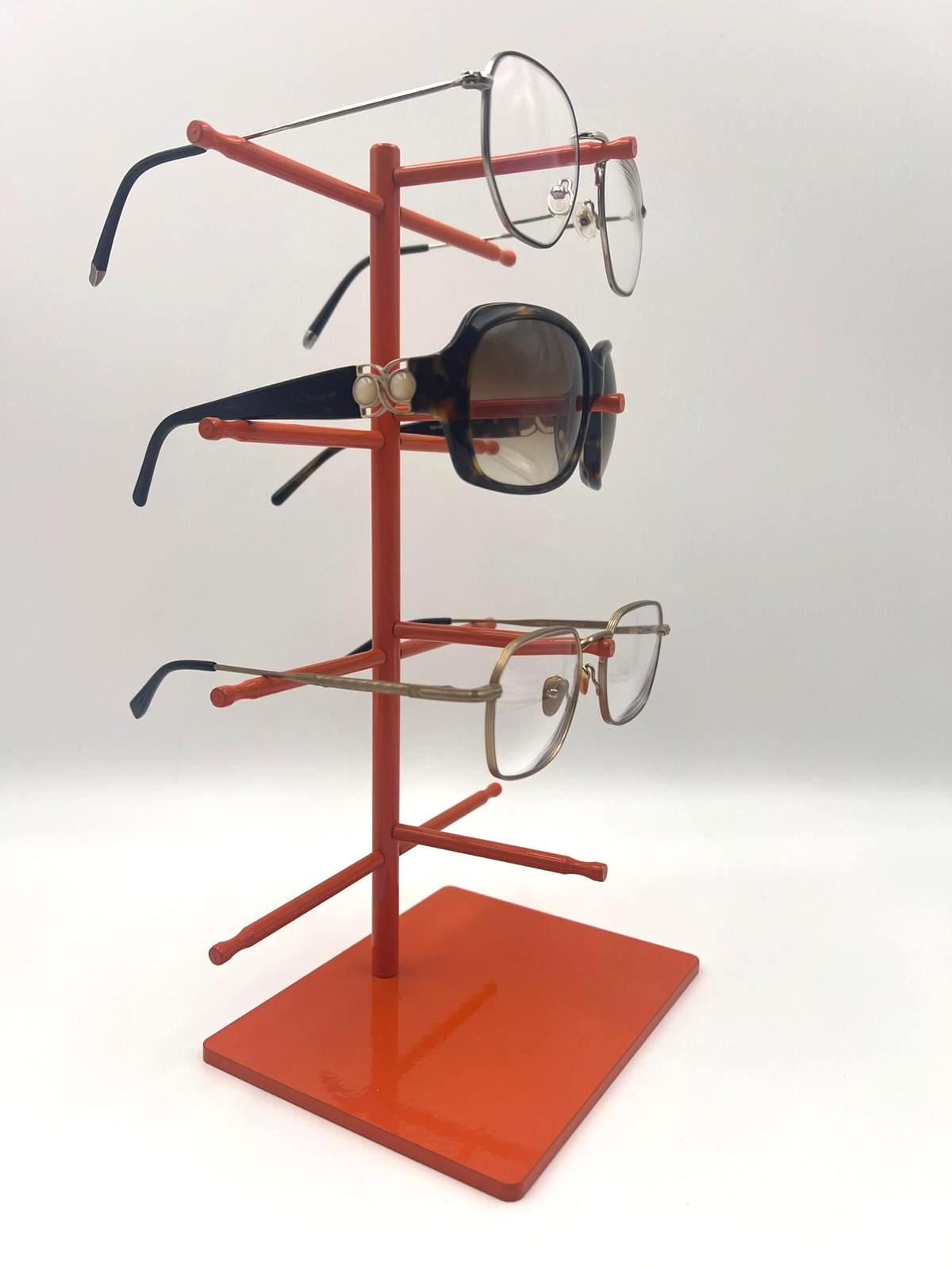 Metal Eyeglass Stand for 4 Glasses : Minimalist Colorful Display Rack ...