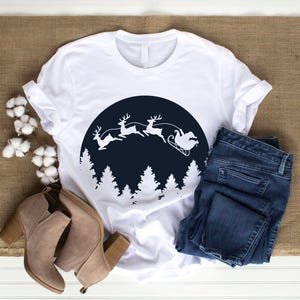 Magical Christmas Scene SVG Bundle: Santa, Reindeer, Deer, Pine Tree ...
