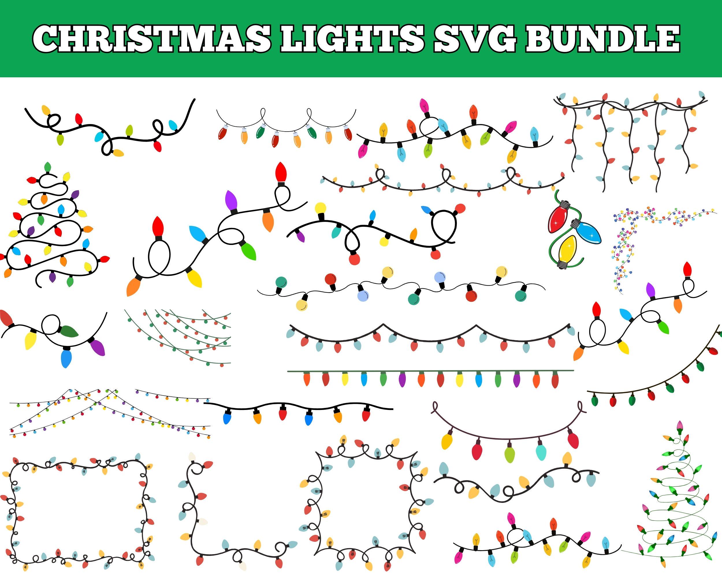 Lights SVG Bundle: Repeating String Design (digital Download) - Etsy
