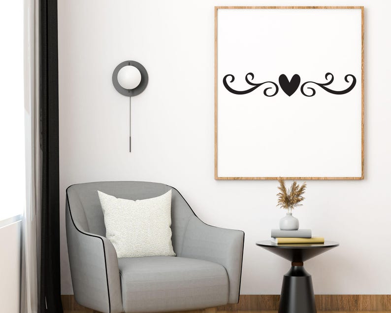 Decorative Swirl Clipart, Flourish SVG, Elegant Cut File (instant ...