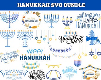 Hanukkah SVG Bundle: Funny Jewish Holiday Designs (digital File) - Etsy
