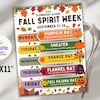 Editable Fall Dress up Days Flyer Canva Template: Printable Itinerary ...