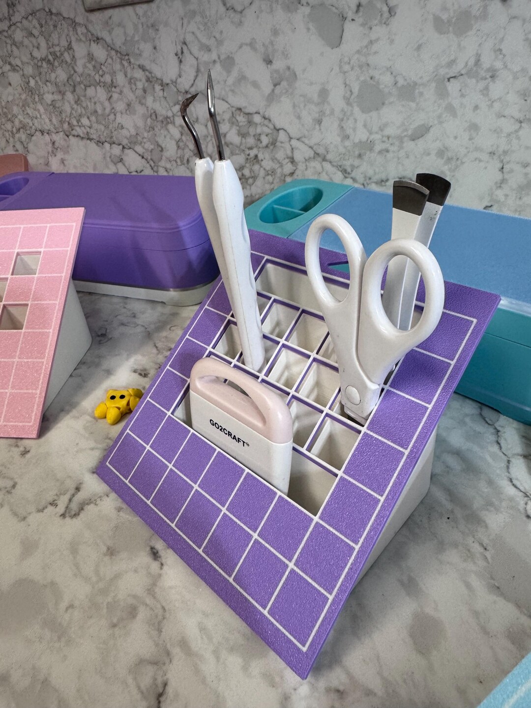 Micro Mini Mat Crafting Tool Caddy - Storage Tray - Cricut Mat Inspired ...