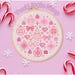 Pink Christmas Bauble Cross Stitch Pattern: Kawaii Ornament (PDF ...