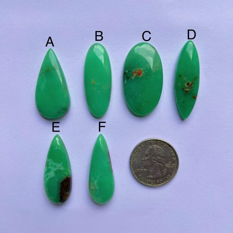 Green Chrysoprase A One Quality 100% Natural Green Chrysoprase Cabochon ...