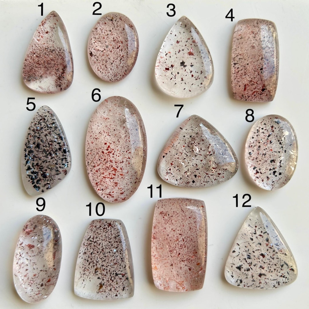Super Seven Quartz Gemstone Cabochon Handmade Super Seven Stone Use for ...