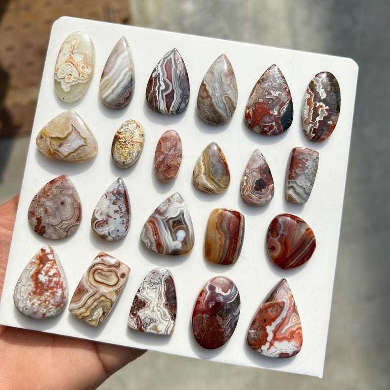 Crazy Lace Agate Cabochon | Natural Gemstone Cab | Designer Beautiful ...
