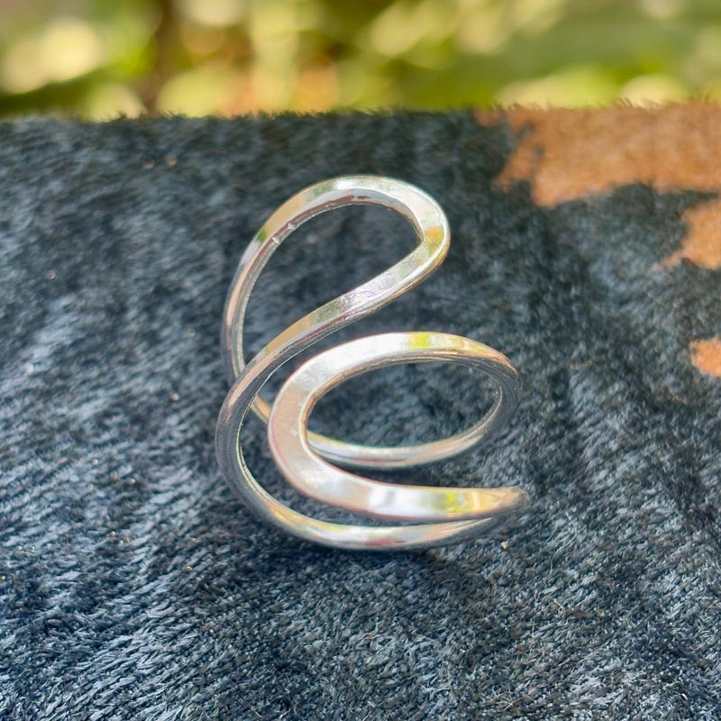 Silver Swirl - Etsy