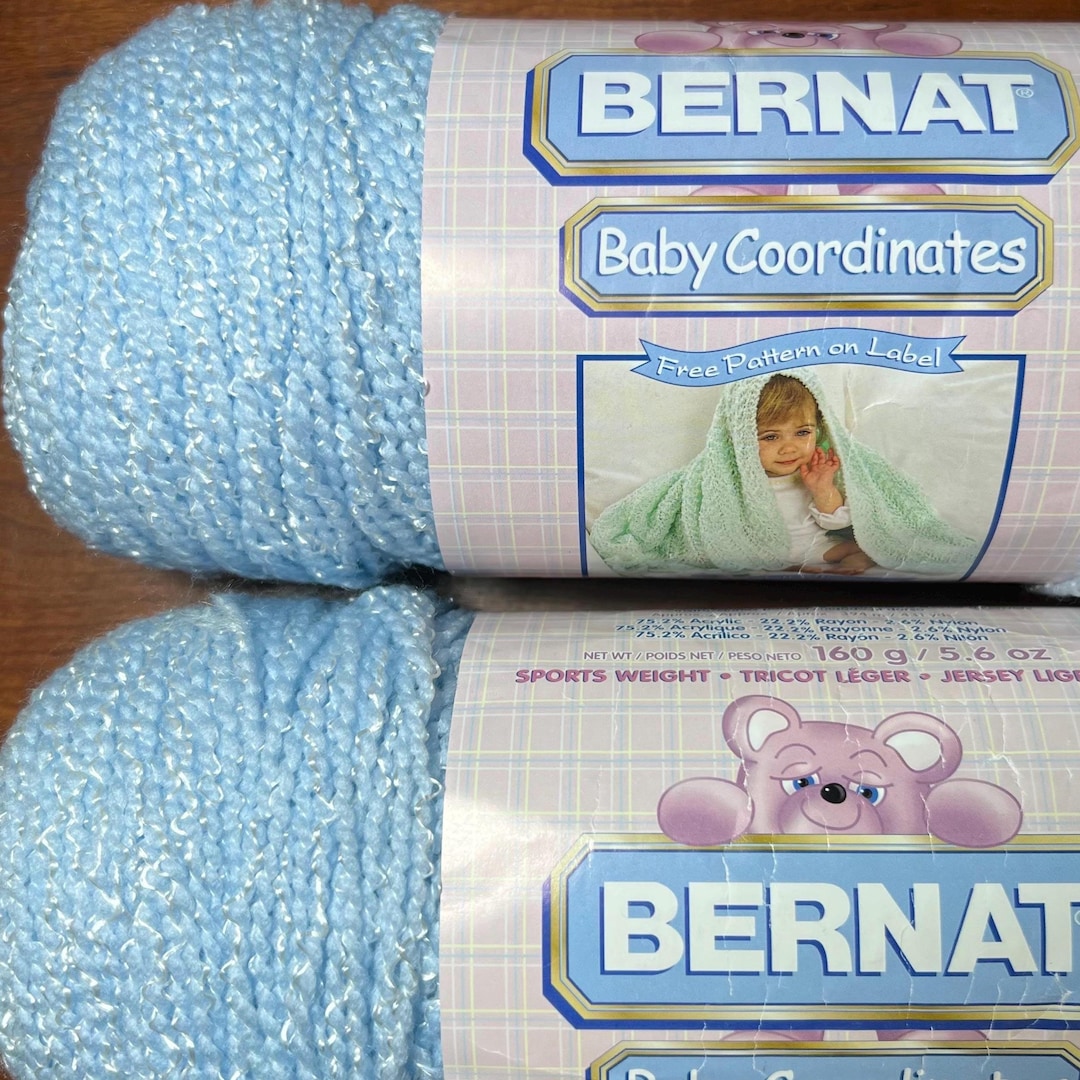 Bernat Baby Coordinates Yarn: Soft Blue (**one Full Skein ...