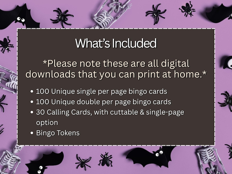 October Bingo Set, 100 Printable Bingo Cards, Fall Bingo Game, October ...