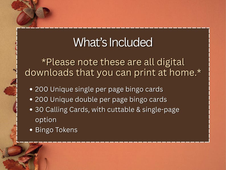 Friendsgiving Bingo - 200 Printable Cards - Thanksgiving Party Game and ...