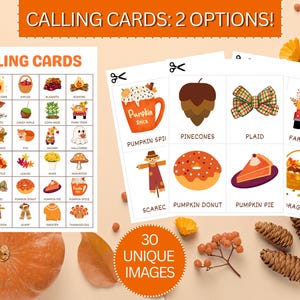 Fall Bingo, 100 Bingo Cards, Autumn Bingo Game, Farm Trip, Fall ...