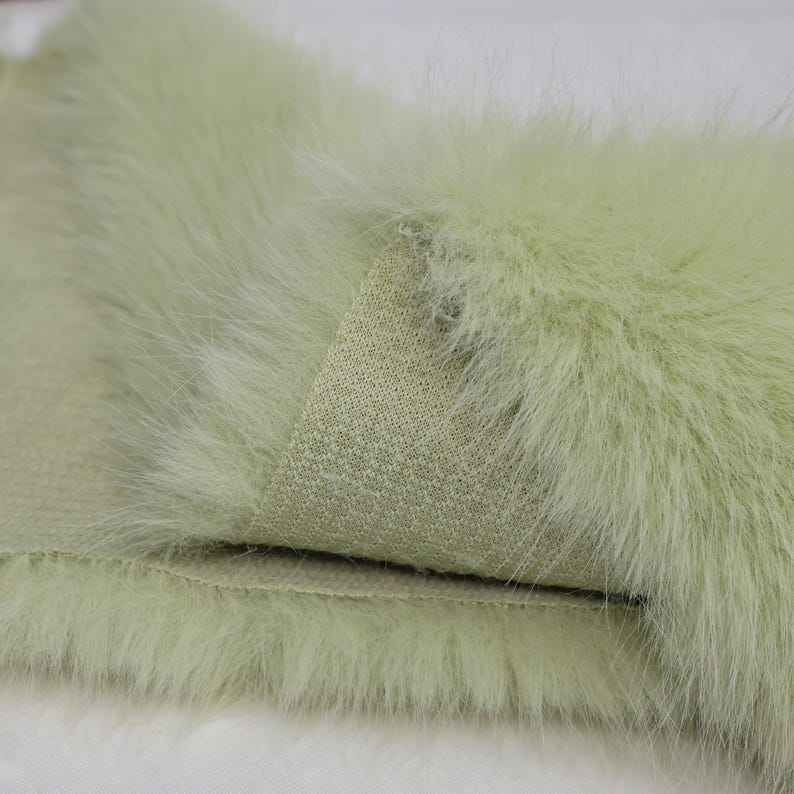 3cm Faux Fox Fur Fabric Green Teal Plush Synthetic Fur for Fursuit ...