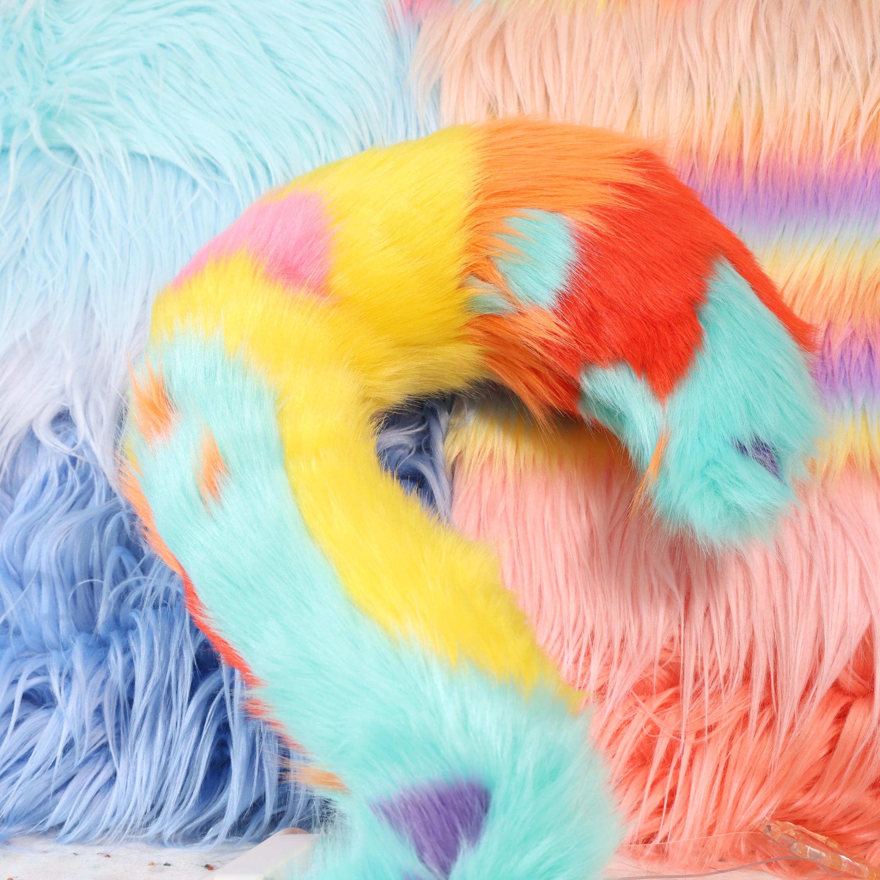 Colorful Fursuit Furry Ears Tail Set Handmade Mythical Creature Cosplay ...