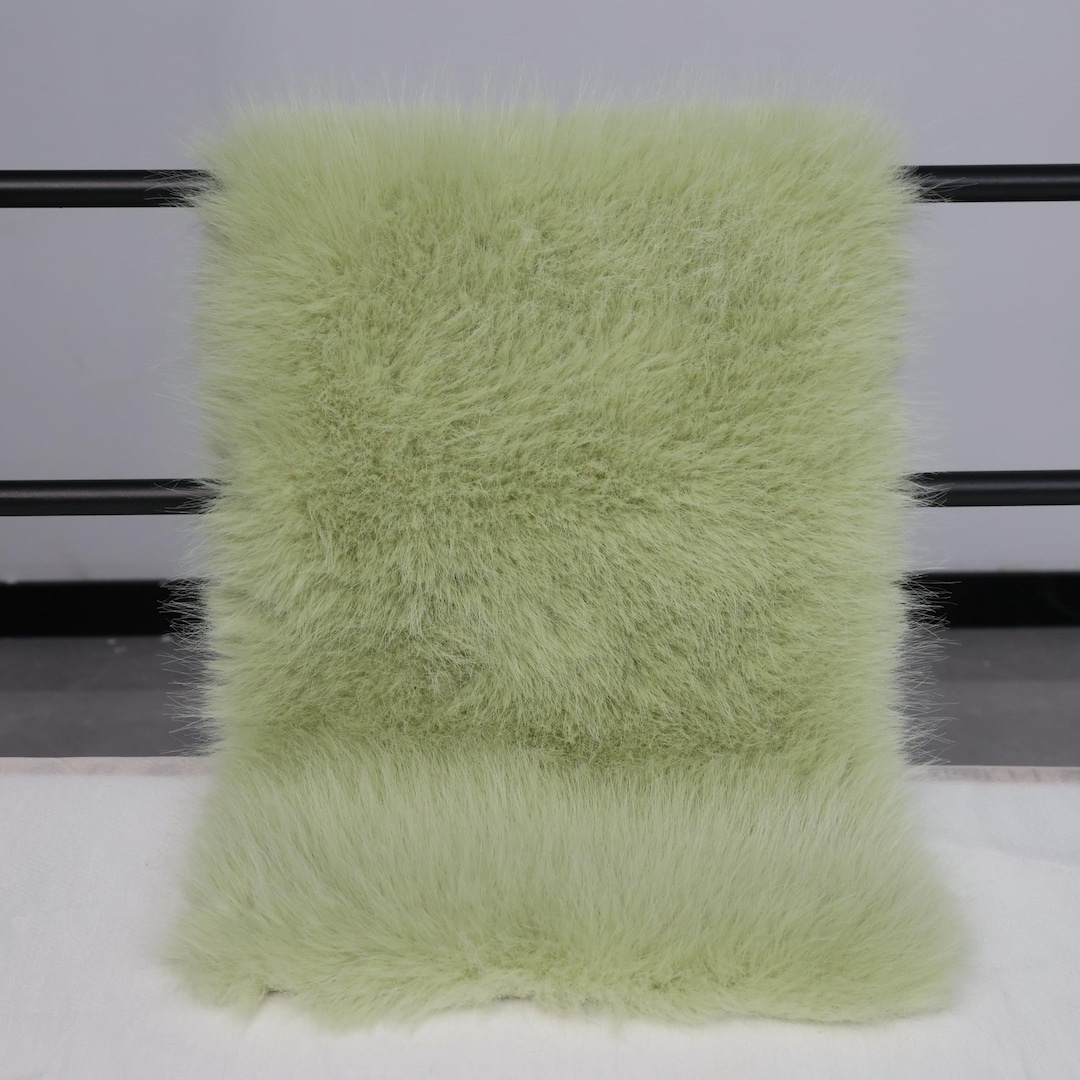 3cm Faux Fox Fur Fabric Green Teal Plush Synthetic Fur for Fursuit ...
