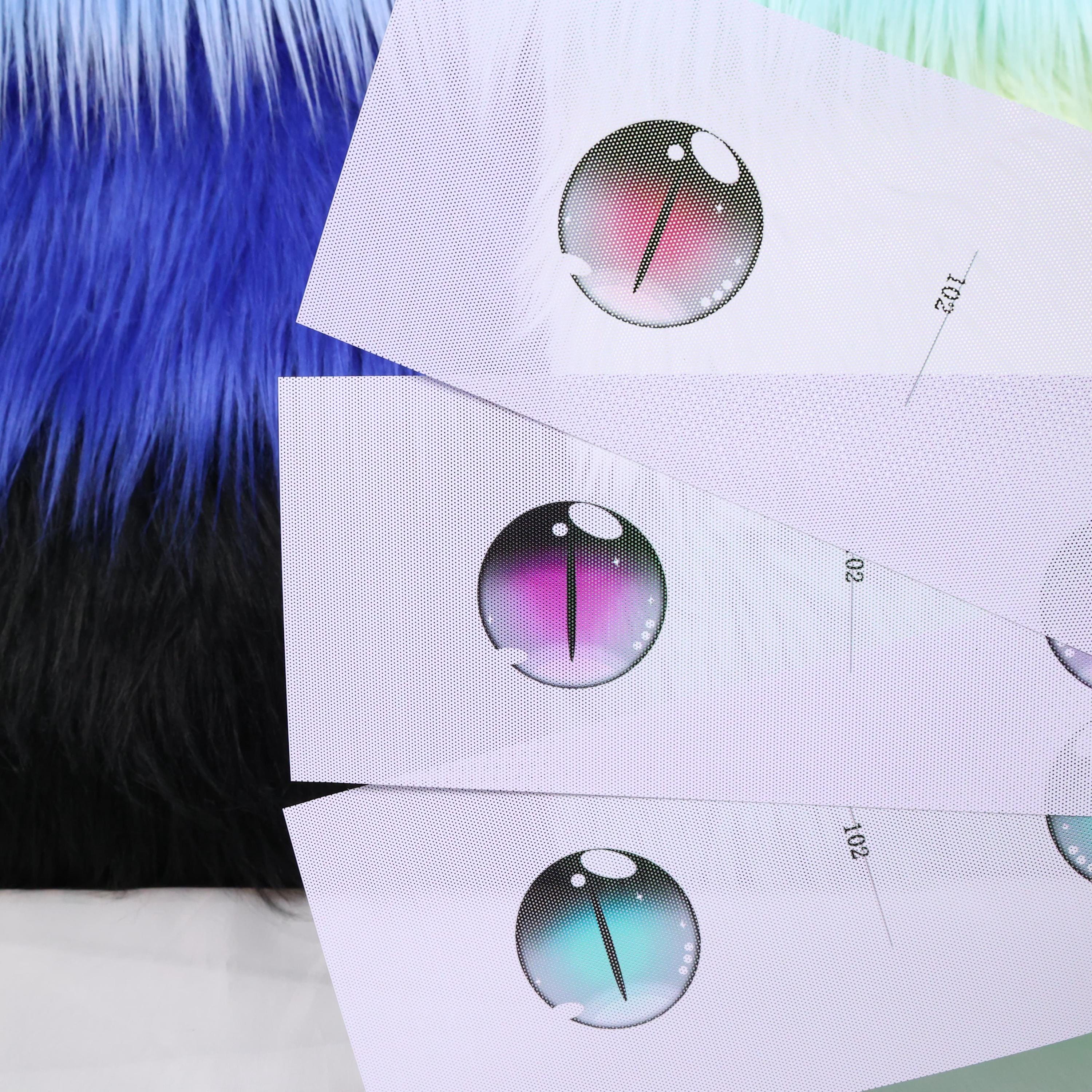 Shadow Gaze Fursuit Eyes Dark Gradient Cat Slit Pupil Mesh Lens Night ...