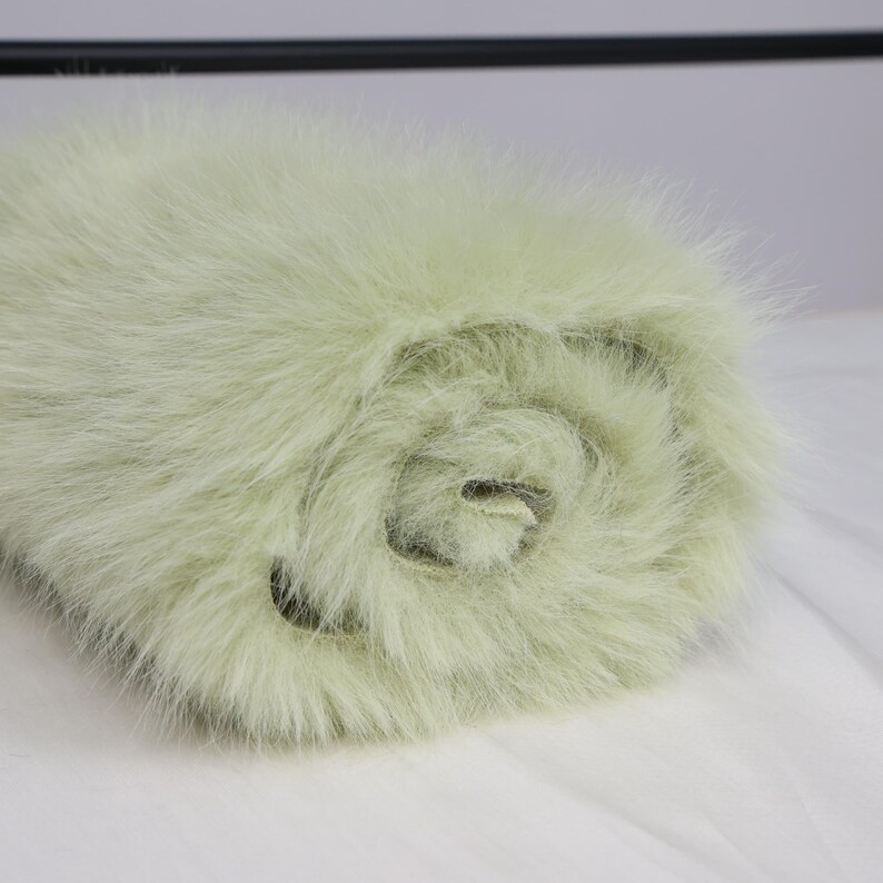 3cm Faux Fox Fur Fabric Green Teal Plush Synthetic Fur for Fursuit ...