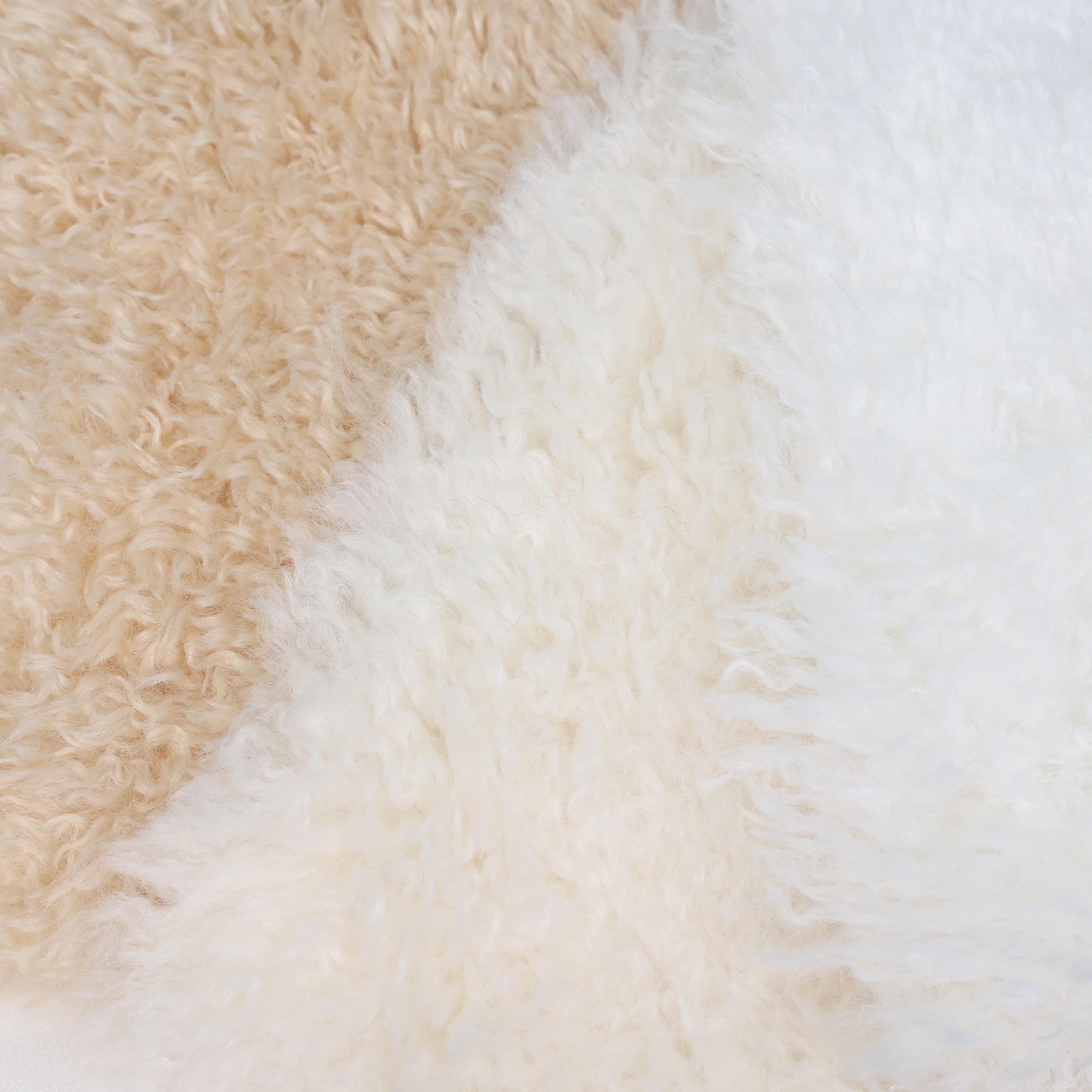 Toscana Curly Fleece Fabric Warm Brown Faux Lamb Fur Long Pile 5cm Soft ...