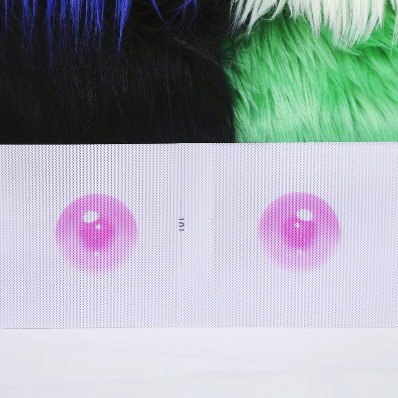Aqua Bloom Fursuit Eyes Glossy Gradient Mesh Lens Water Shine Effect ...