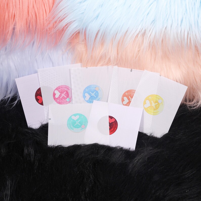 Heart Cross Furry Eye Mesh Pair Blanks Anime Sigil Eyes DIY Fursuit ...