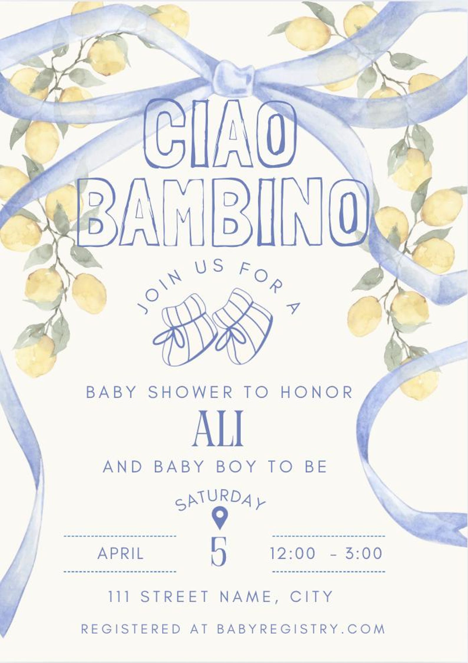 Italian Theme Baby Shower & Welcome Sign - Etsy