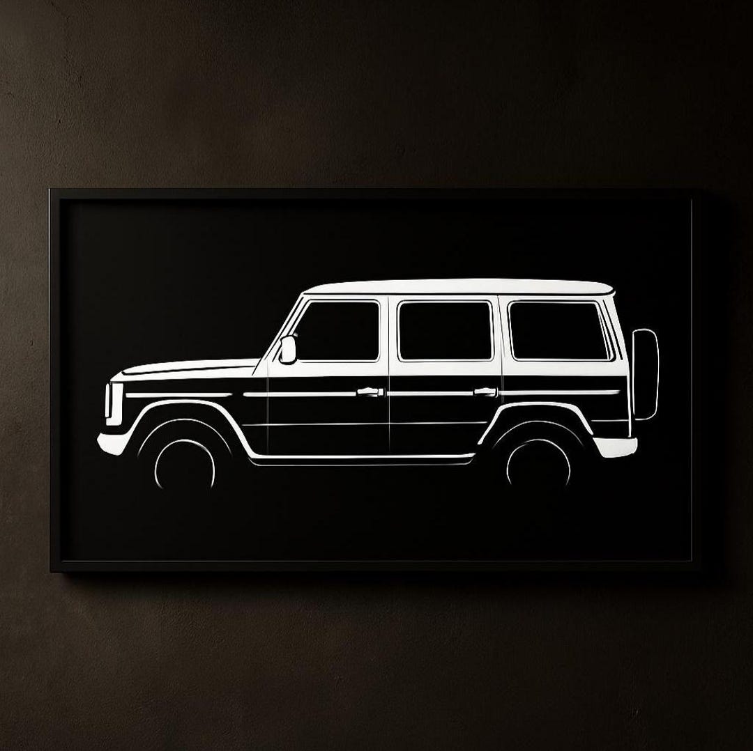 Mercedes G-wagon Silhouette Wall Art – Acrylic Cutout Car Decor by ...