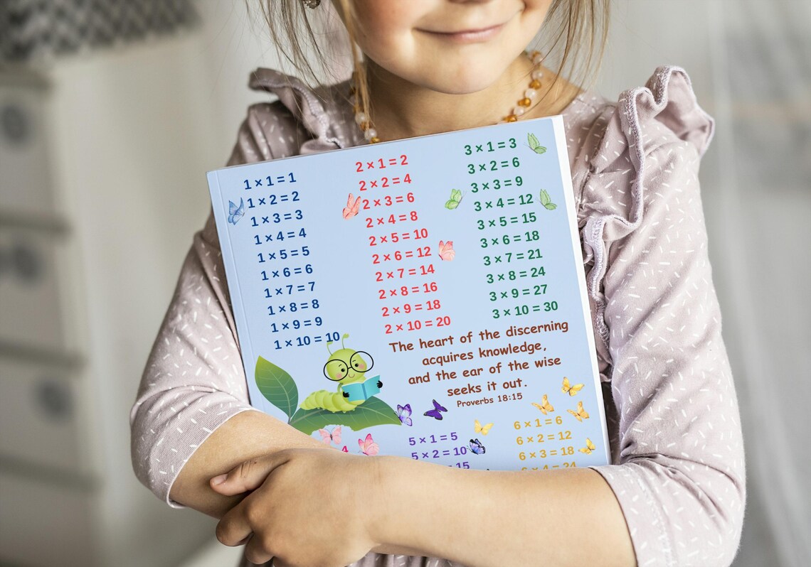 Christian Times Table & Coloring Page – Bible Verse Printable for ...