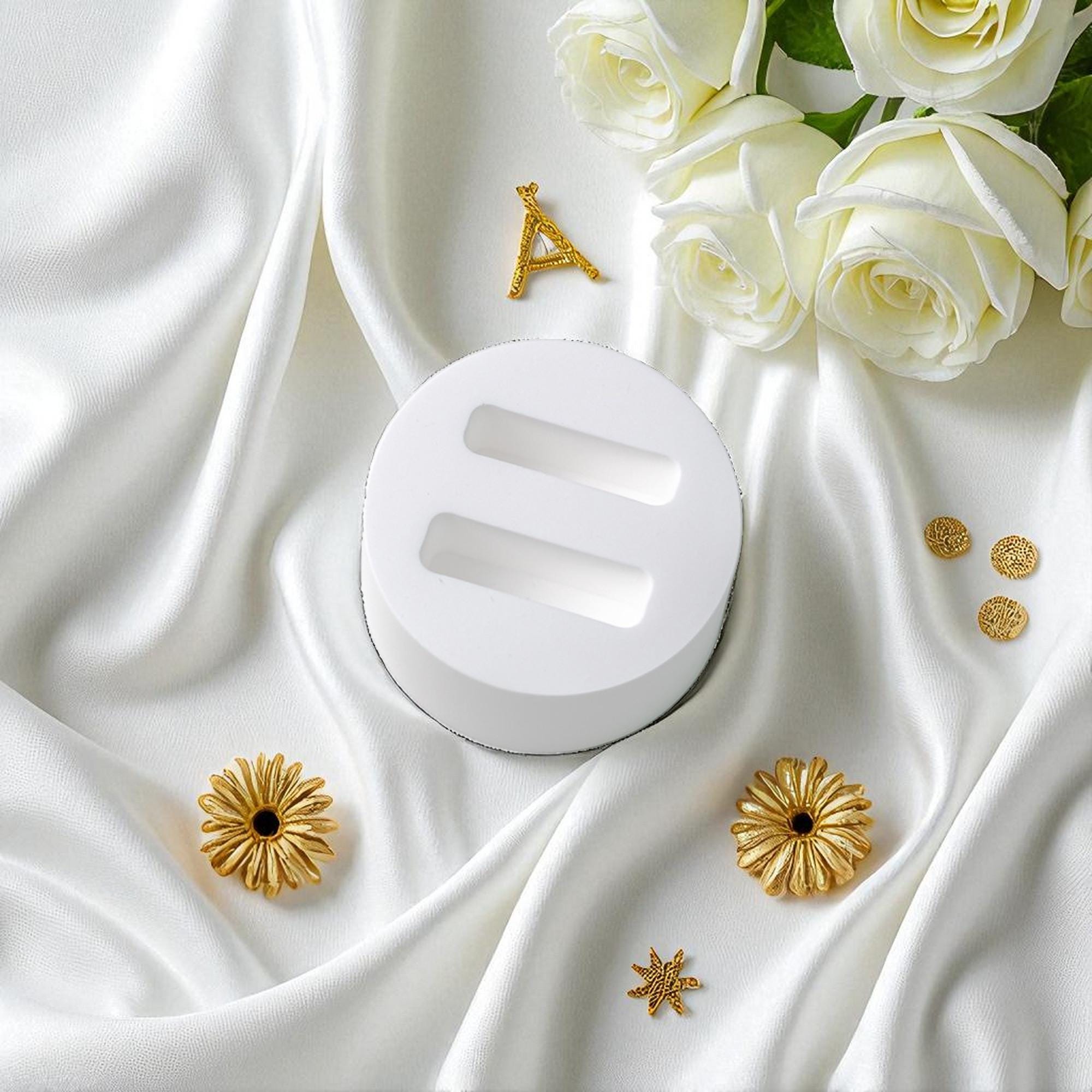 Plaster Ring Holder Stand: Minimalist Jewelry Display - Heart, Round ...