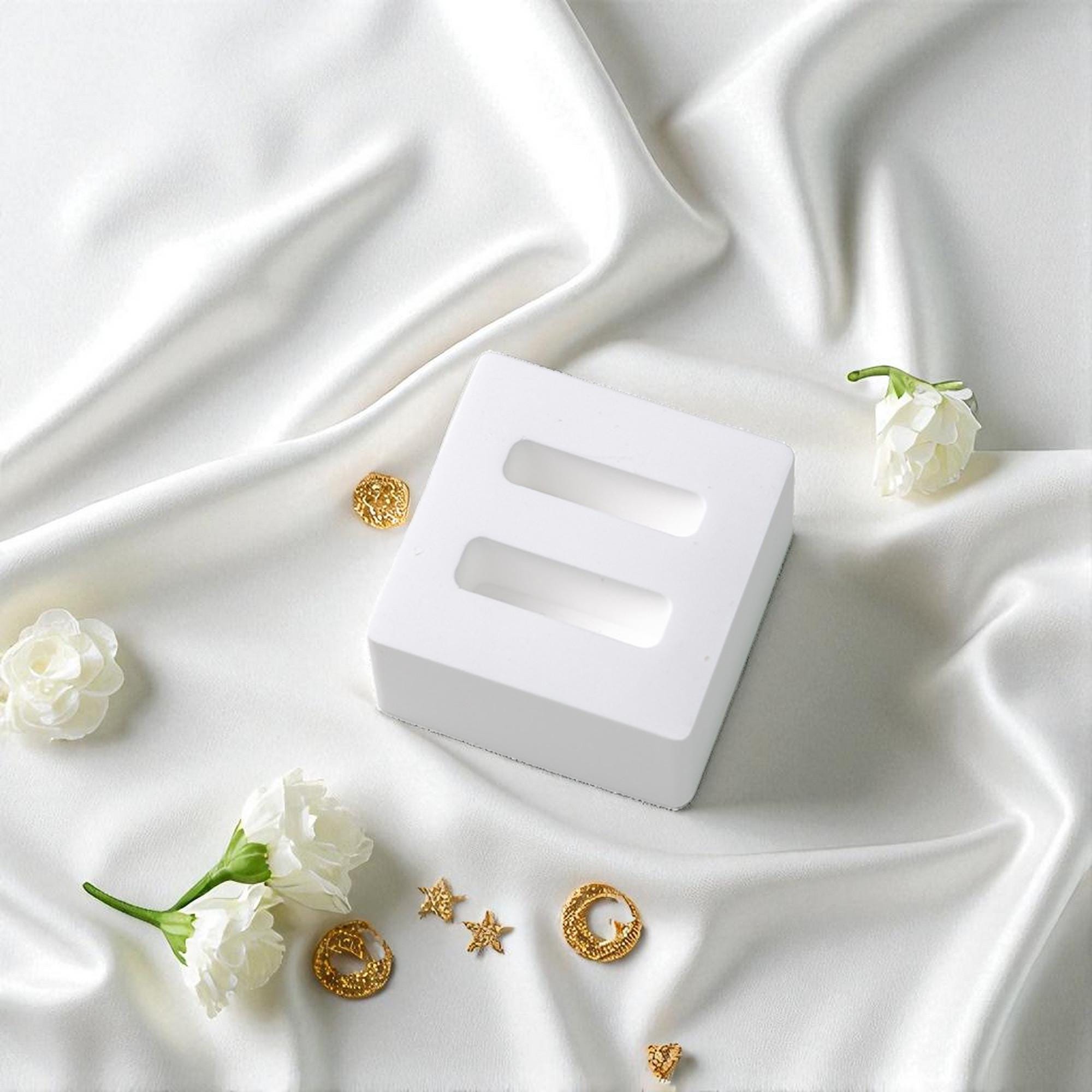 Plaster Ring Holder Stand: Minimalist Jewelry Display - Heart, Round ...