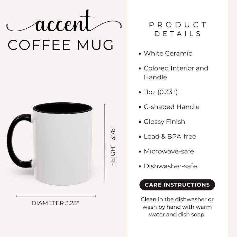 Noora نورا in Arabic Calligraphy Coffee Mug – Soft Blue Rose – Elegant ...