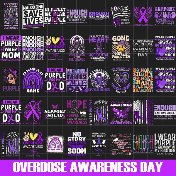 Overdose Awareness Svg - Etsy