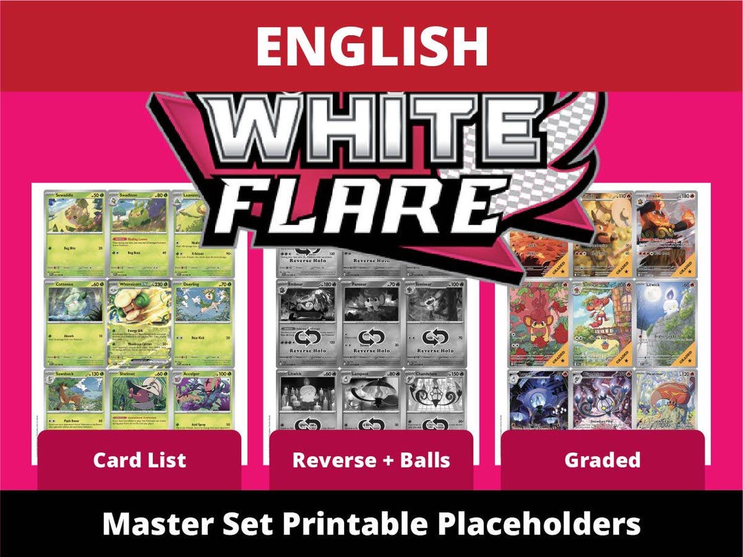 ENGLISH - White Flare Master Set Placeholders | Pokemon White Flare ...