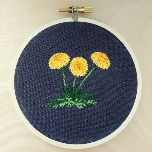 Dandelion Embroidery - Etsy