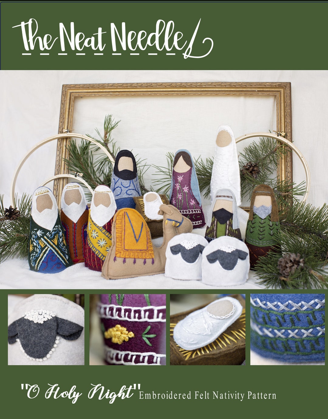 Embroidered Felt Christmas Nativity Pattern (PDF Download) - Etsy