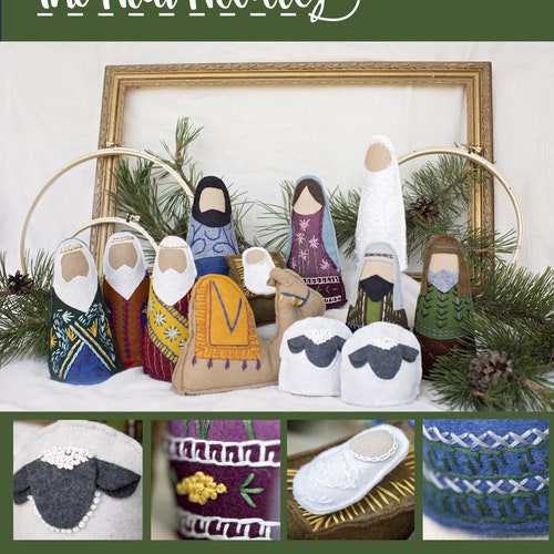 Nativity Christmas Pattern Wool Felt Ornament Pattern - Etsy