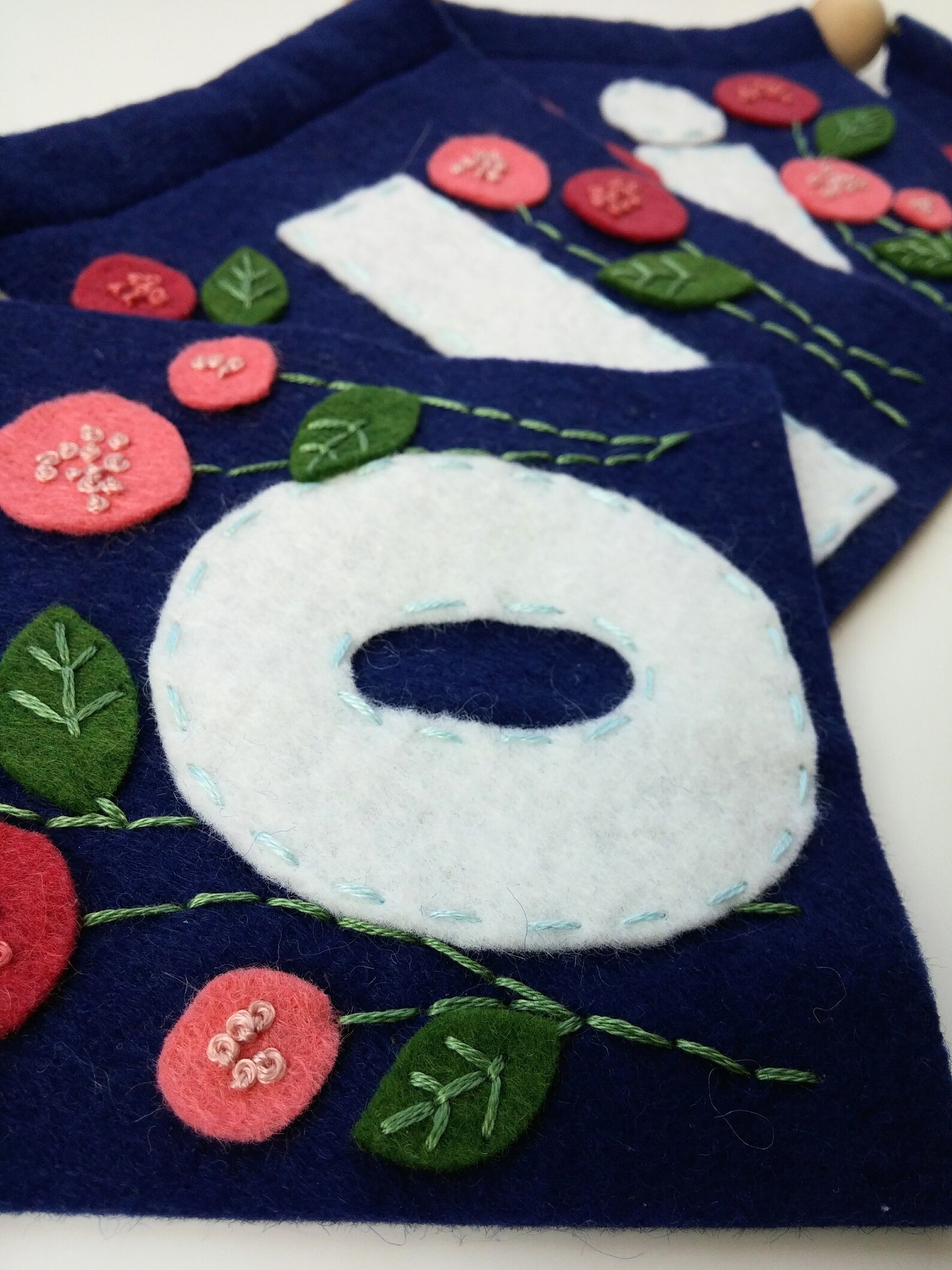 Embroidered Felt Name Banner Embroidered Name Baby Shower | Etsy