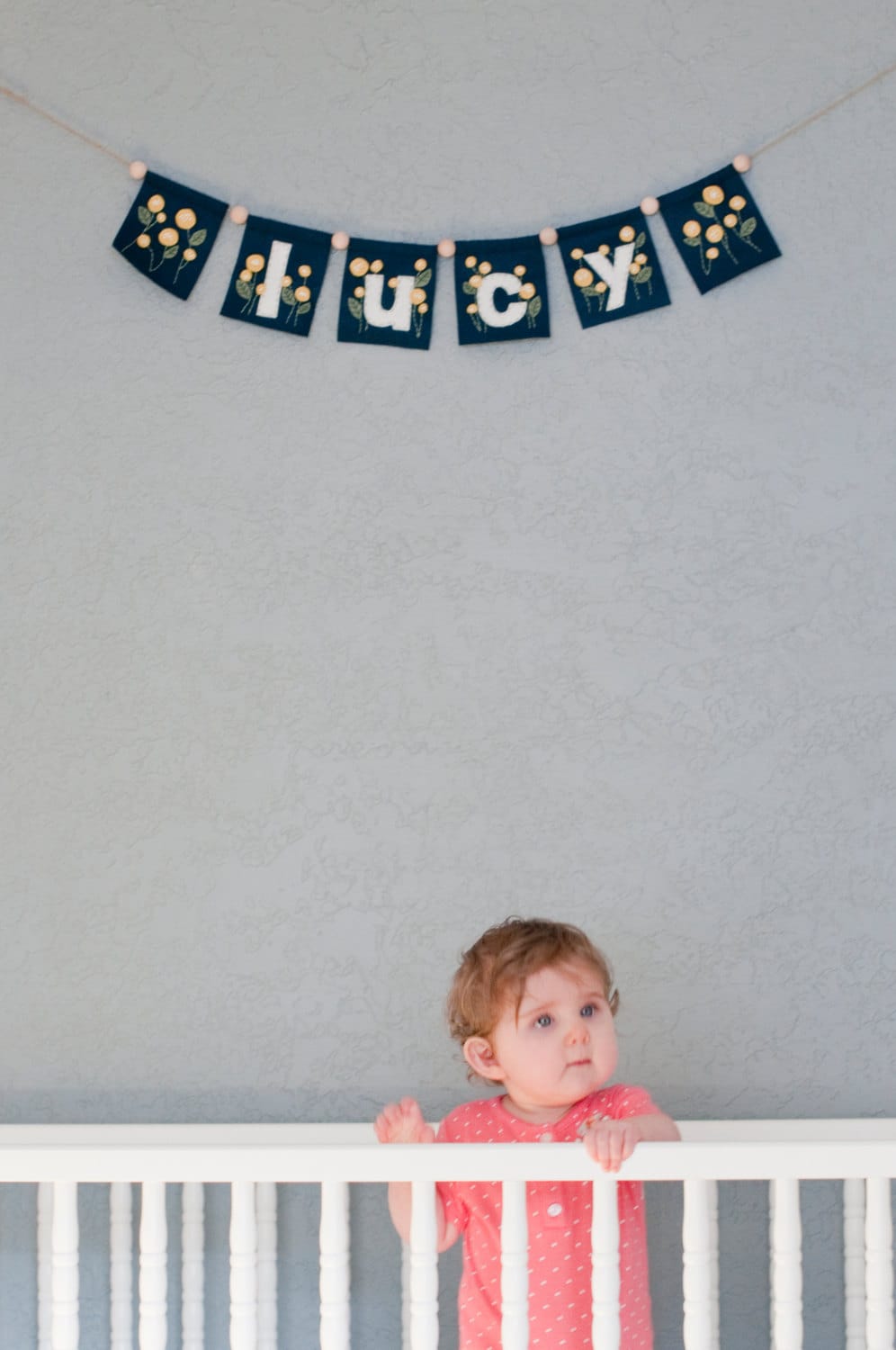 Embroidered Felt Name Banner; Embroidered Name; Baby Shower Gift ...