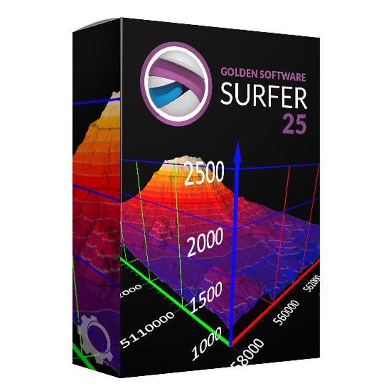 Golden Software Surfer V25 (for Tool Gridding, Contouring, 3D Surface ...