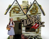 Items similar to Custom Wizard of Oz House - Hand-Painted Paper Mache ...