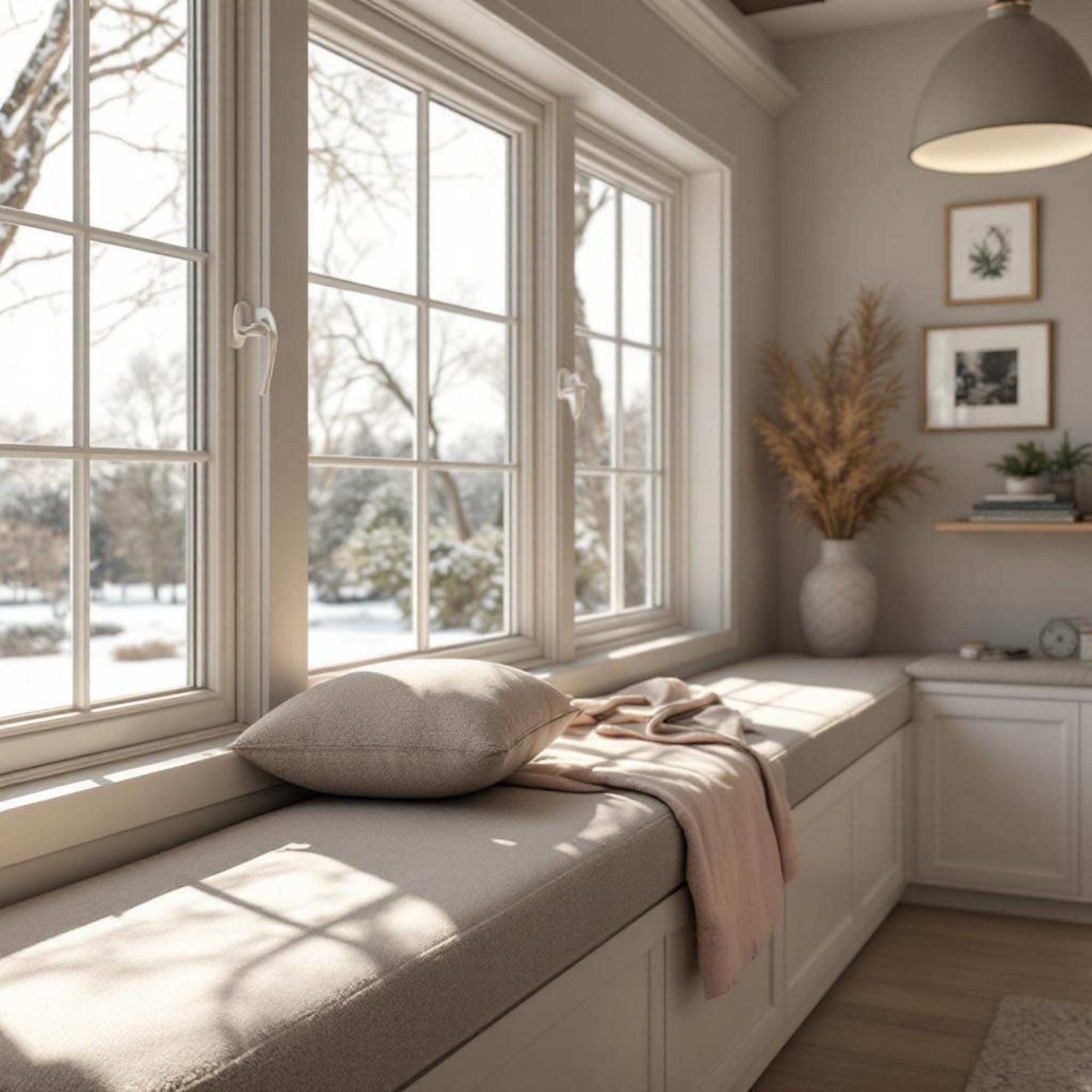 Custom Bay Window Seat Cushion: 3-inch Thick Indoor Bench Pad - Etsy