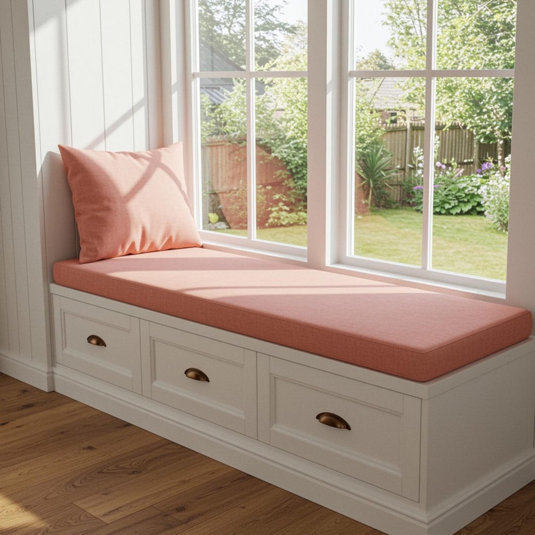 Custom Window Seat Cushion – 2” Thick Comfort Pad for Benches, Bay ...