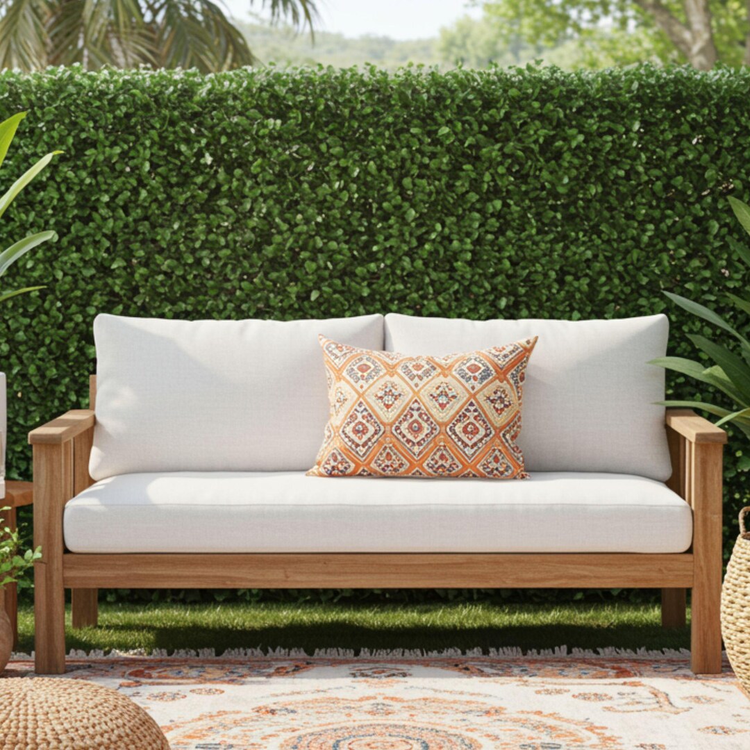 High-density Foam Bench Cushion: Indoor Outdoor Seating Pad - Etsy