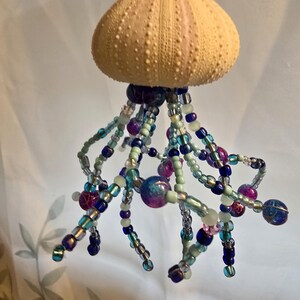 Beaded Hanging Plant: Faux Succulent Jellyfish Decor - Etsy