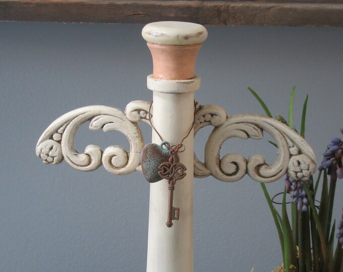 Primitive Easter Wood Angel, From Banister, Valentine's Day or Mother's ...